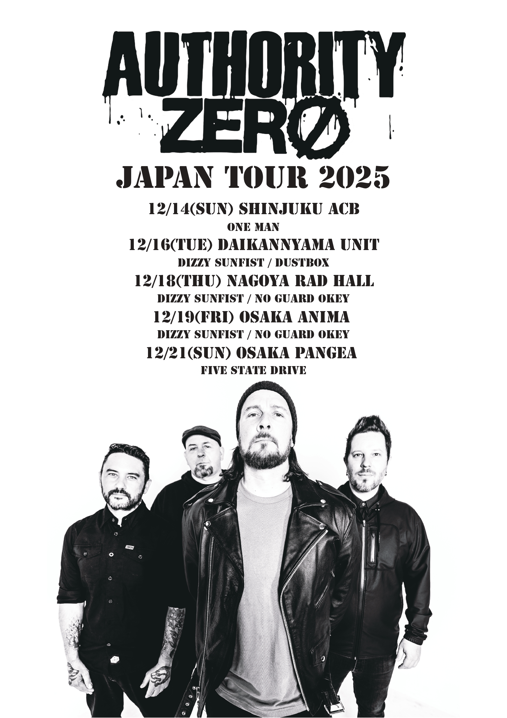 AUTHORITY ZERO JAPAN TOUR 2025 | FIVE STATE DRIVE
